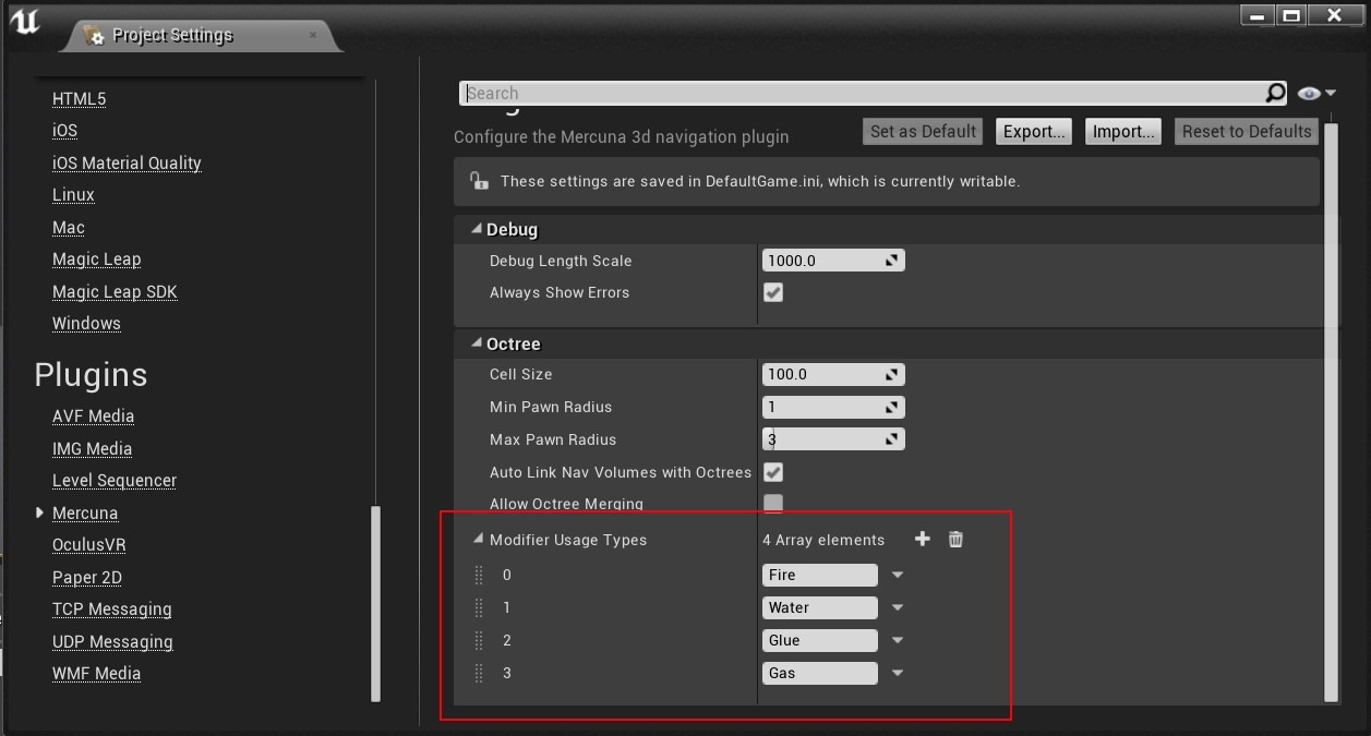 Mercuna 3D Navigation | UE4 User Guide
